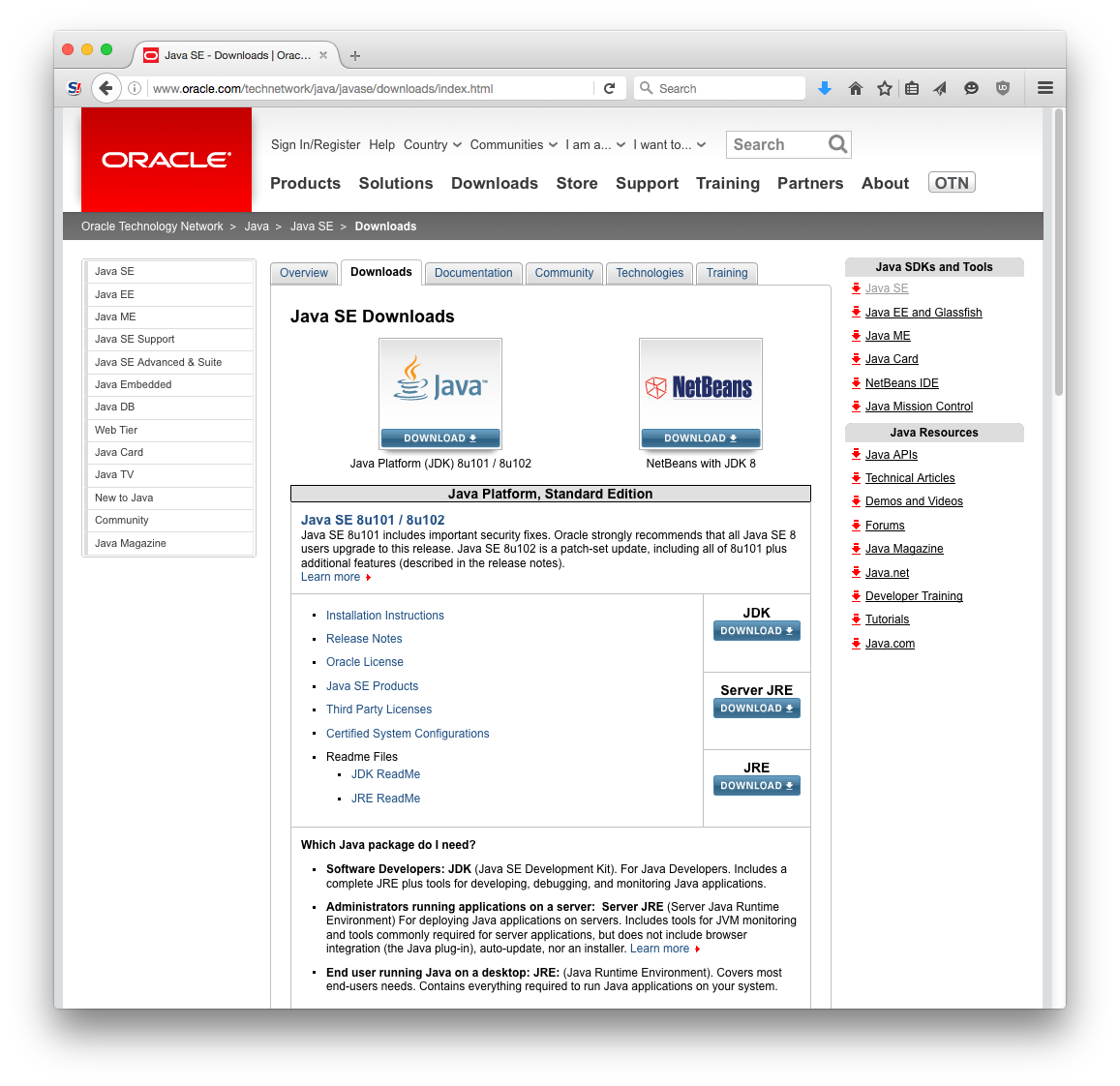Java Downloads For Mac